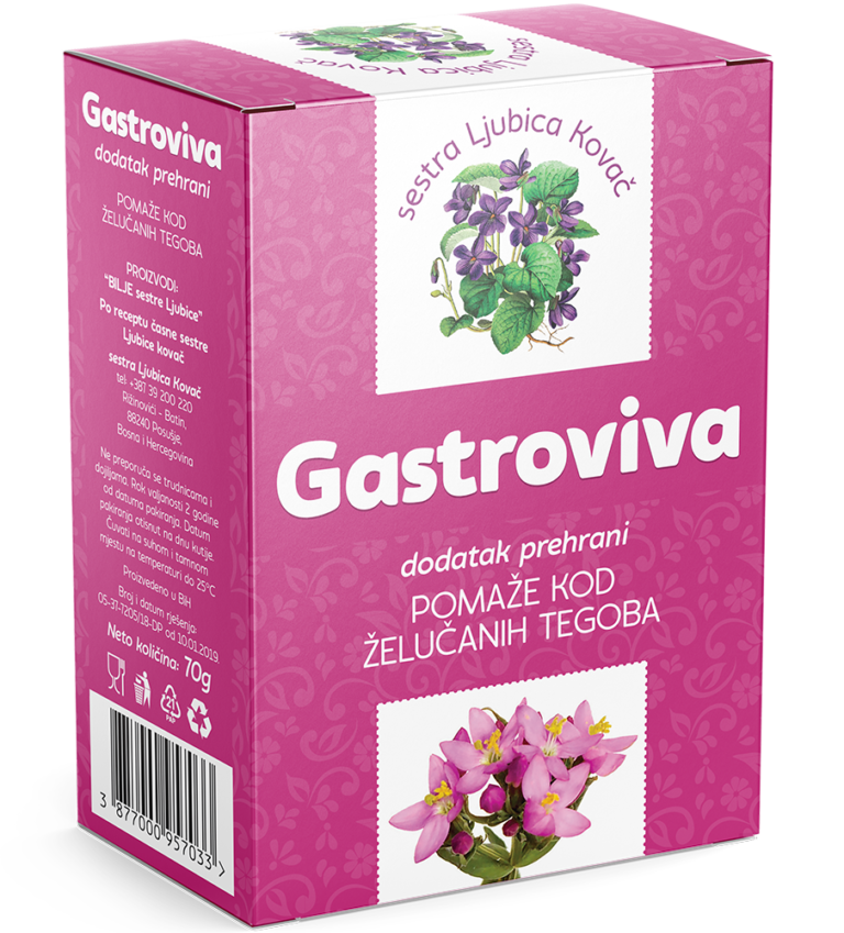 Gastroviva -Čaj za želučane tegobe - Bilje sestre Ljubice